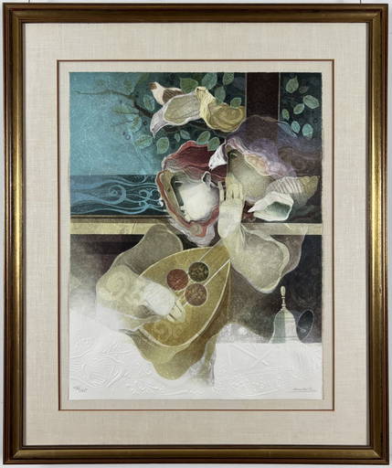 Sunol Alvar Five Human Senses Suite Five Framed Lithographs Each ...