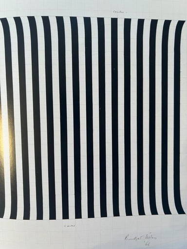 Bridget Riley "untitled" Print.