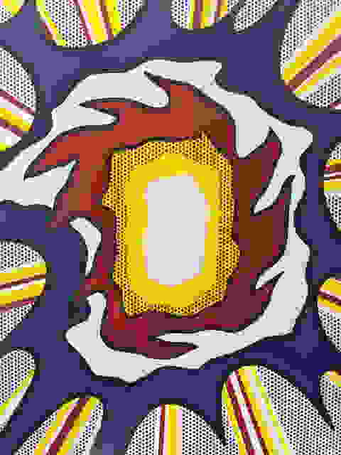 Roy Lichtenstein "explosion" Print. Auction