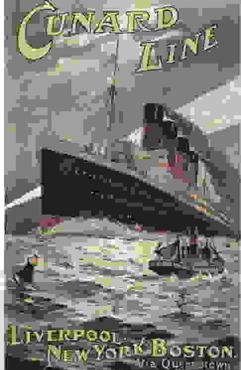 Cunard Lines "liverpool, New York, Boston" Travel Poster Auction