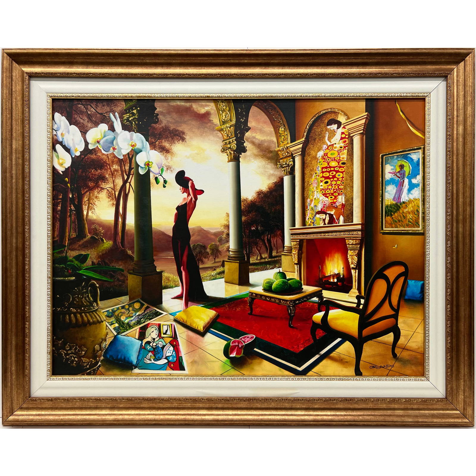 Orlando Quevado - Hope Ii - Framed Limited Edition Giclee On Canvas Auction
