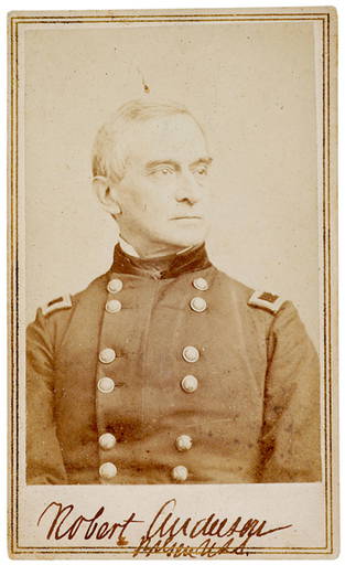 Gen. Robert Anderson Signed Cdv