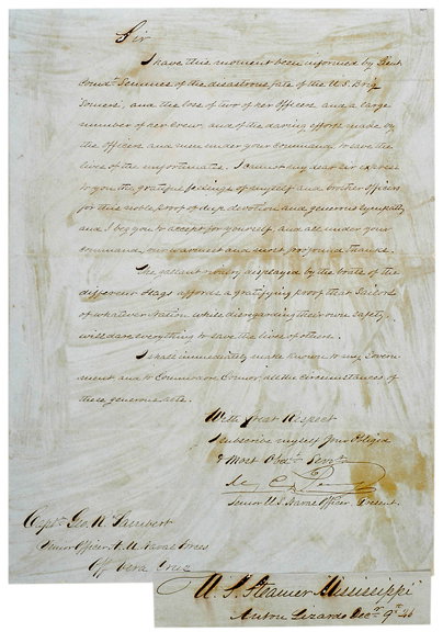 155: Admiral Matthew Perry Signed Letter 1846
