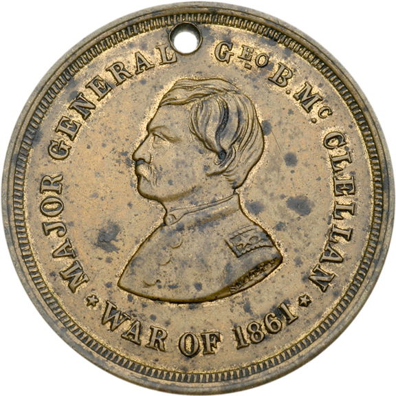 411: 1861 Civil War Dog Tag, McClellan Type