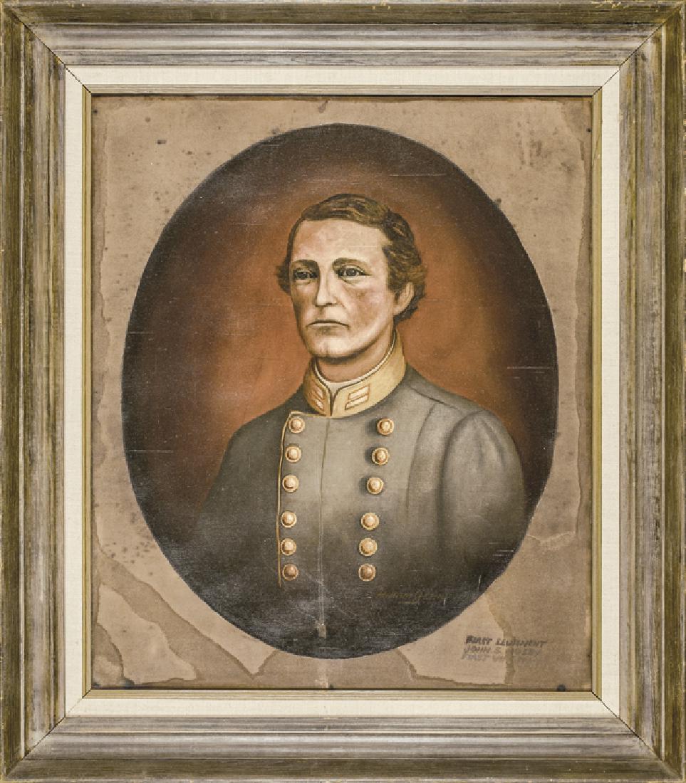 1860s Confederate JOHN SINGLETON MOSBY Painting