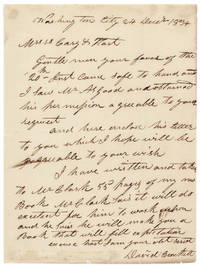 1834 DAVID DAVY CROCKETT Autograph Letter Signed