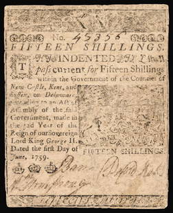 Colonial Currency, Benjamin Franklin Note