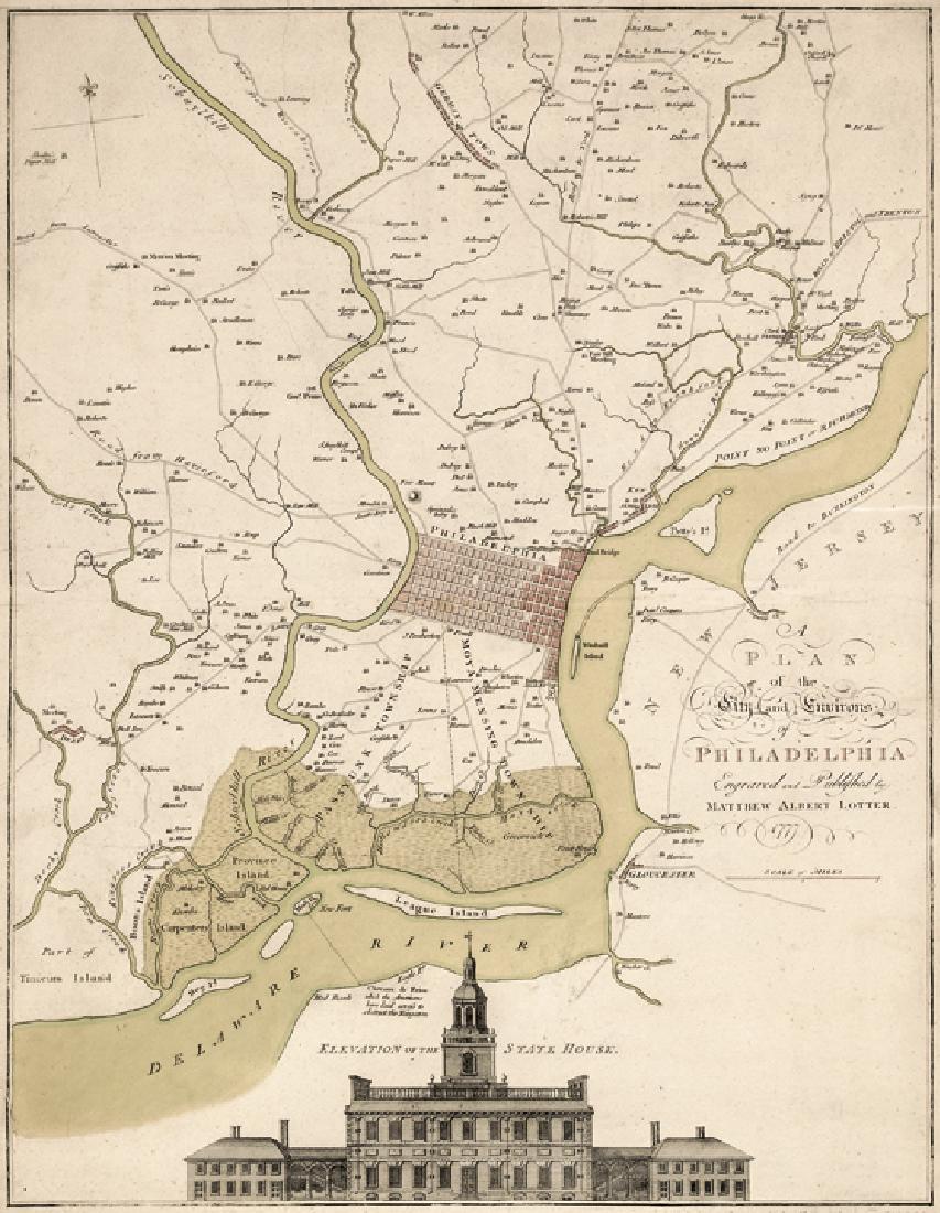 1777 Map: The City and Environs of Philadelphia - Aug 26, 2017 | Early ...