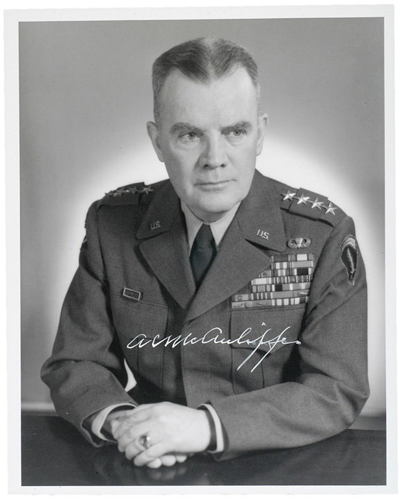 79: ANTHONY MCAULIFFE, Signed Photograph