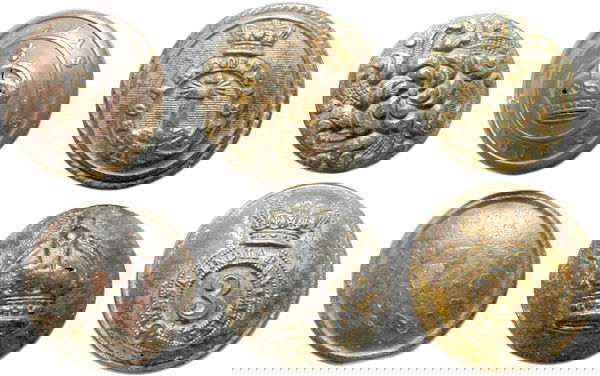 War Of 1812 Period: Six British Military Buttons