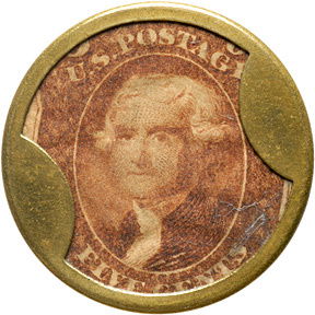 Encased Postage Stamps, 5¢, Lord + Taylor