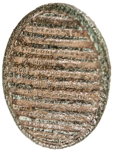 C. 1770s Thirteen Bars Revolutionary War Button!