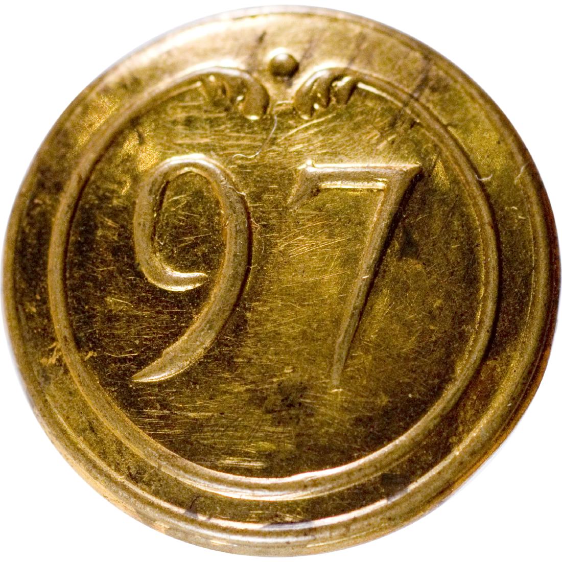 French 97th Regiment Revolutionary War Button