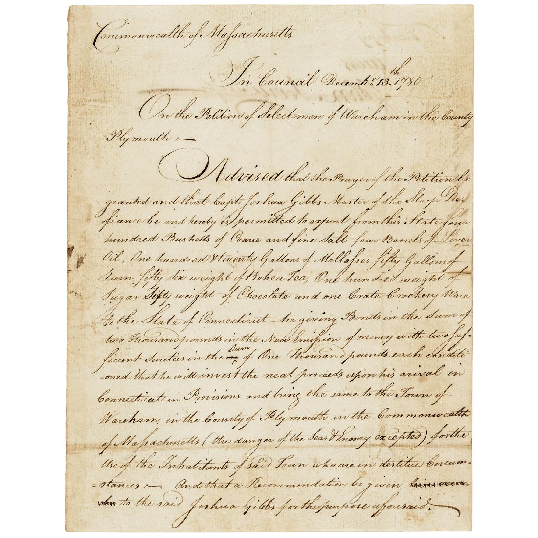 Revolutionary War Dated Autograph Letter