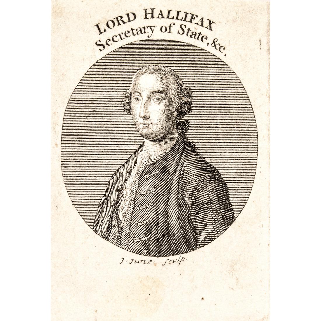 c. 1780 Portrait Engraving of LORD HALLIFAX