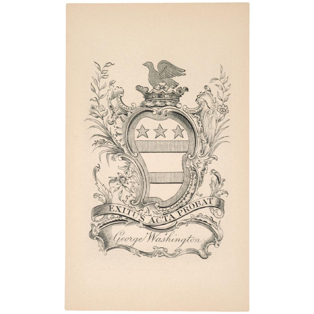 Reprint of Original George Washington Bookplate