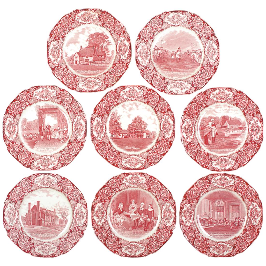 8 George Washington Bicentenary Memorial Plates