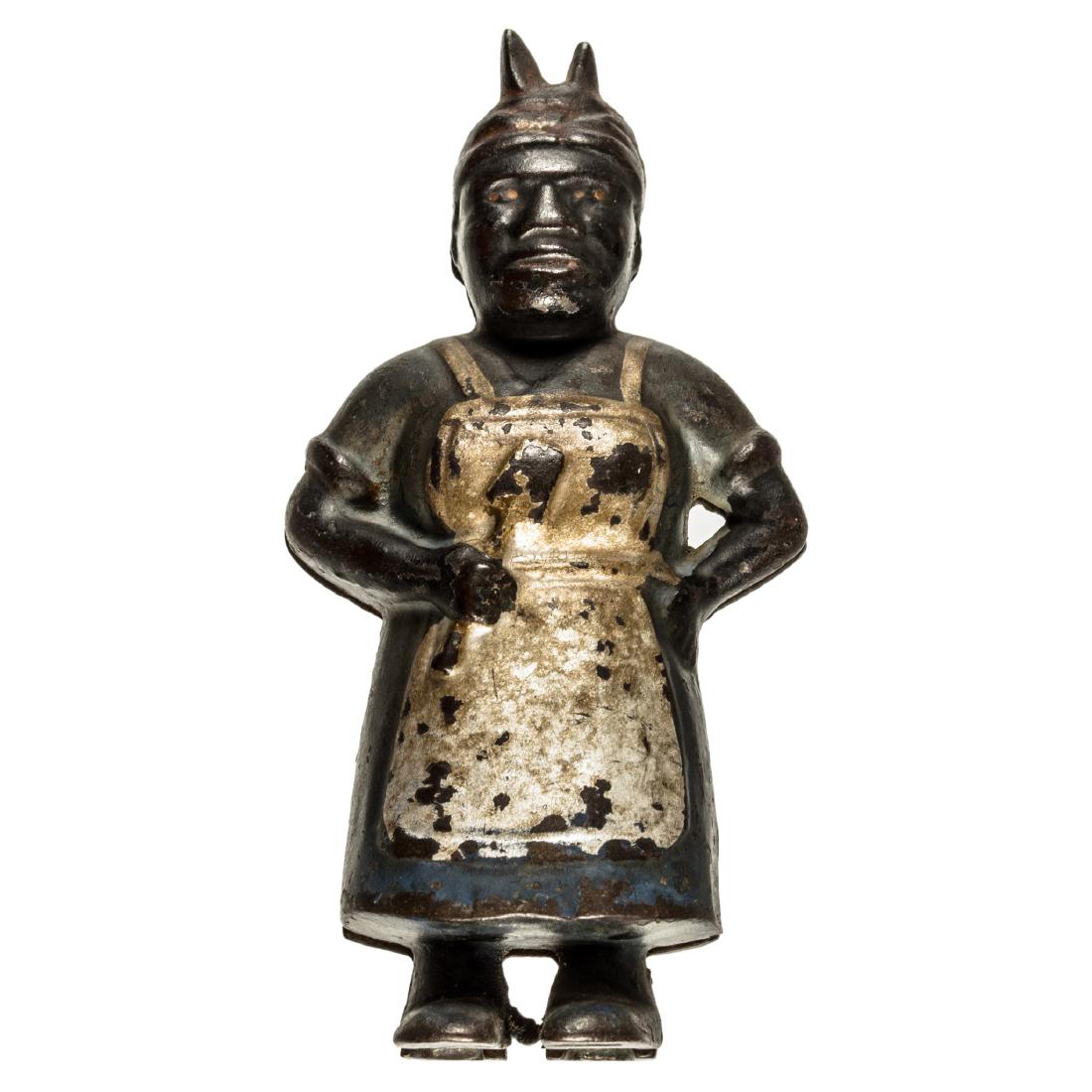 19 Century Cast Iron Black Americana Mammy Bank