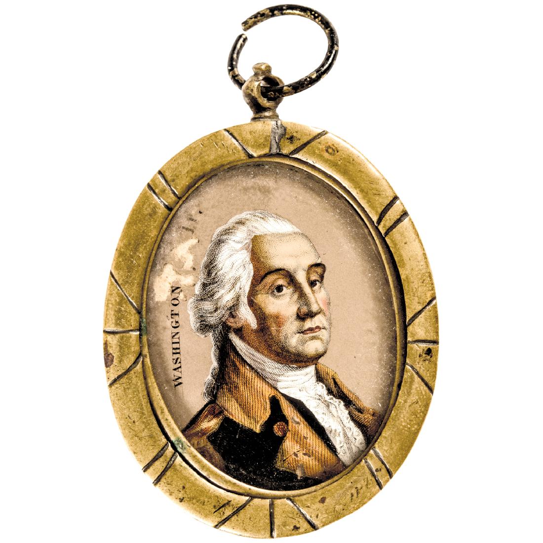 c 1780-90s George Washington Miniature Portrait