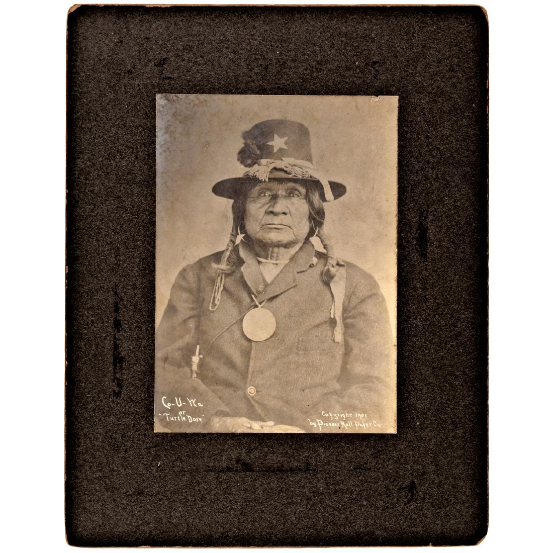Indian Chief Wearing a Silver Peace Medal Photo
