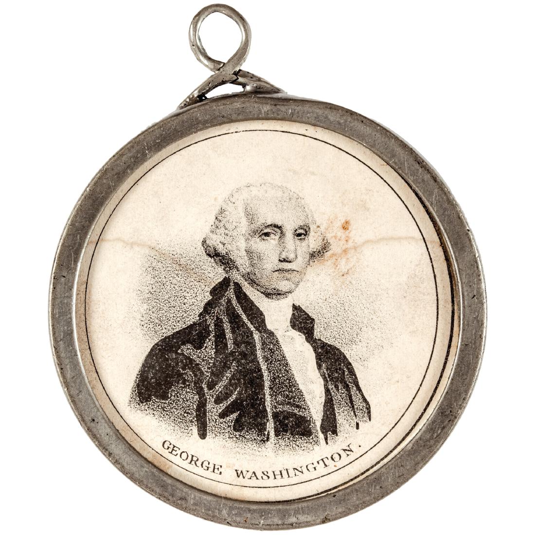 GEORGE WASHINGTON + HENRY CLAY Pewter Rim Badge - Mar 23, 2019 | Early ...