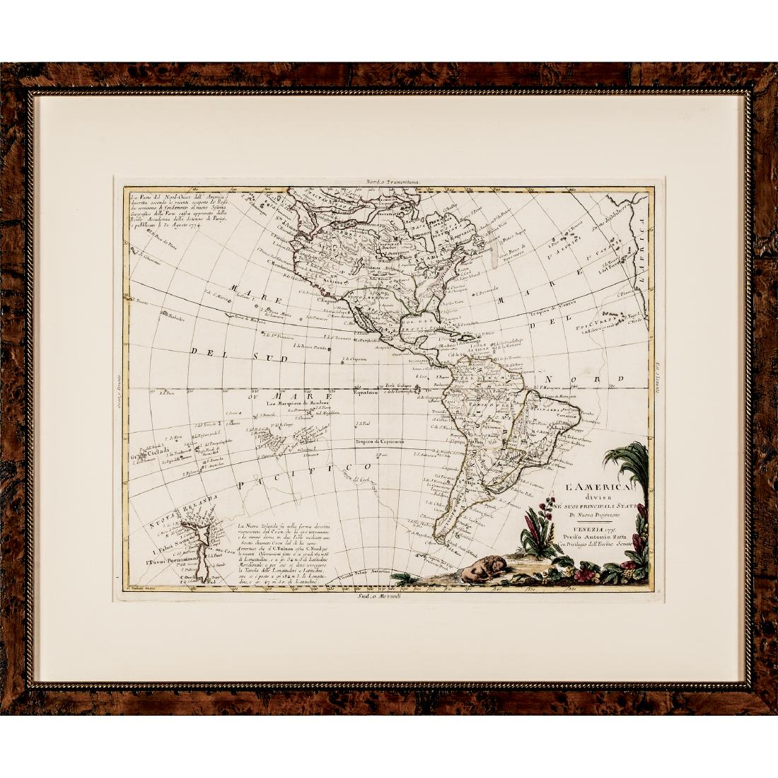 1770 MAP OF THE AMERICAS By ANTONIO ZATTA - Mar 23, 2019 | Early ...