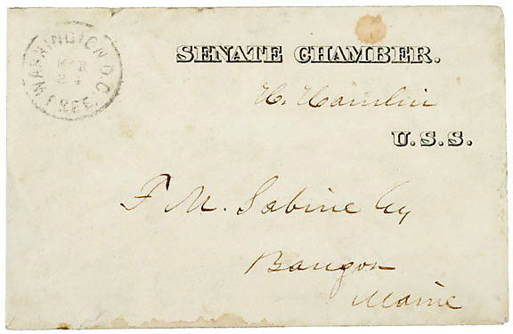 Hannibal Hamlin Signed Free Frank