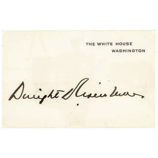 President Dwight D. Eisenhower White House Card