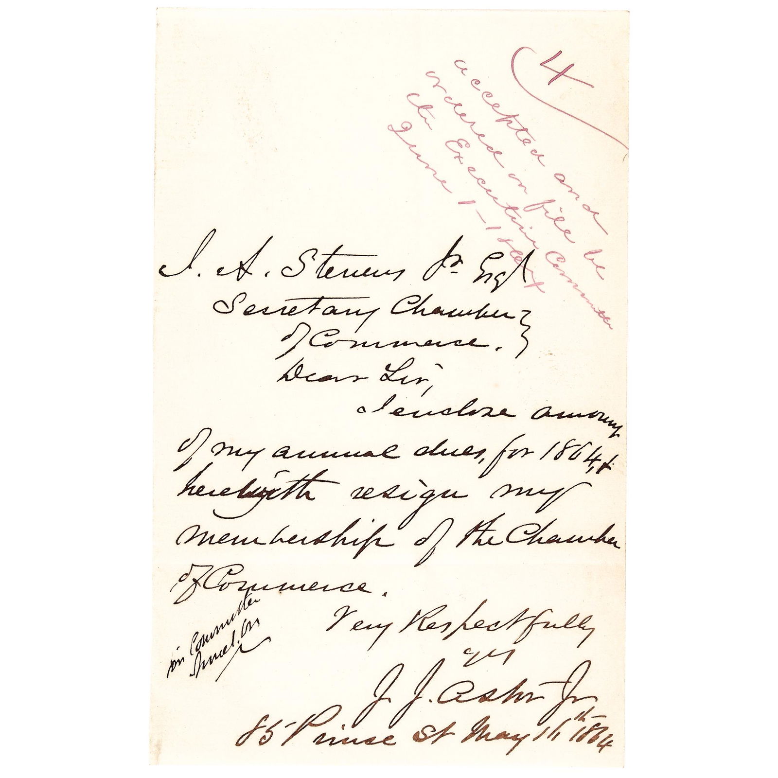 1864 JOHN JACOB ASTOR JR Autograph Letter Signed - Oct 19, 2019 | Early ...