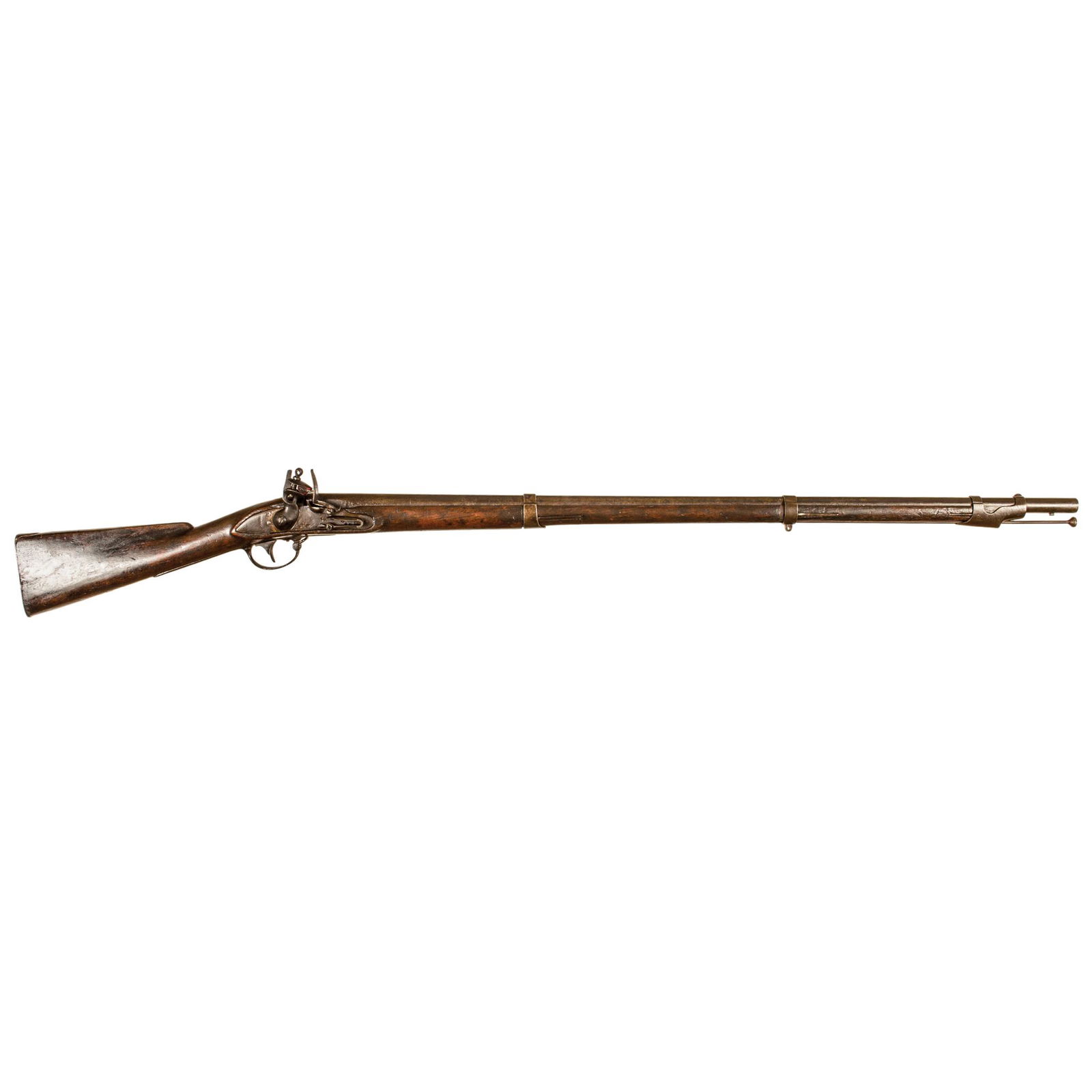 Rare Us Sussex Brigade Militia Flintlock Rifle