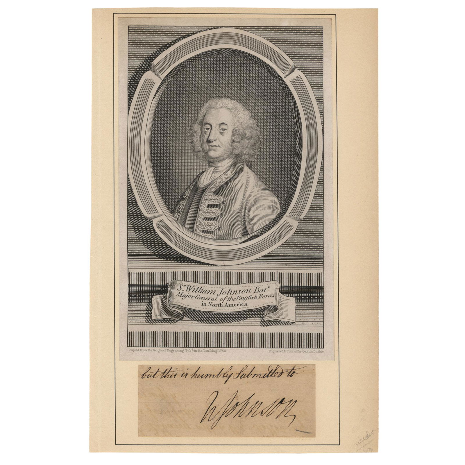 SIR WILLIAM SAMUEL JOHNSON Signature + Engraving - Mar 21, 2020 | Early ...