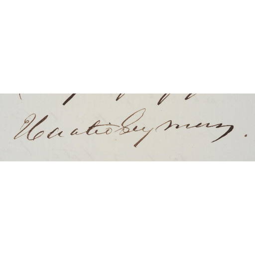1885 Horatio Seymour Autograph Signed Letter