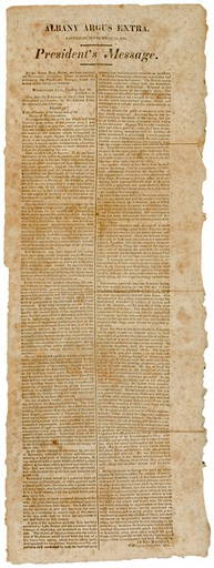 James Madison War Of 1812 Report To Congress