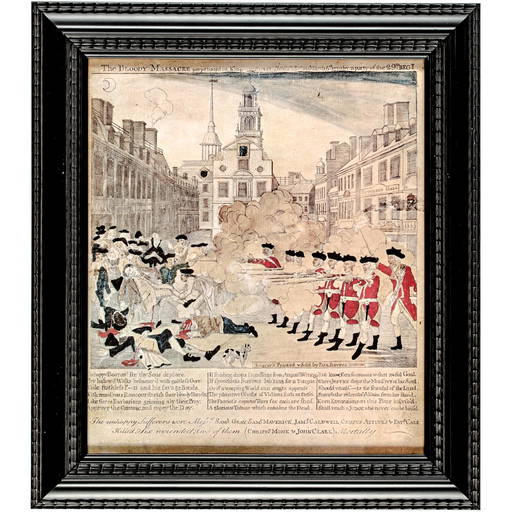 C. 1950 Copy Of Paul Reveres Boston Massacre