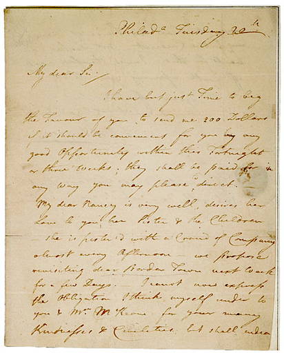 Francis Hopkinson, Letter Signed, (1772)