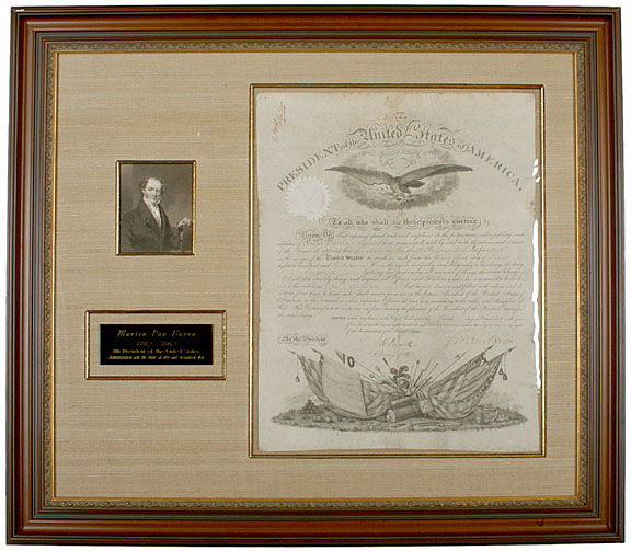 MARTIN VAN BUREN, Document Signed - Apr 24, 2005 | Early American History Auctions in CA