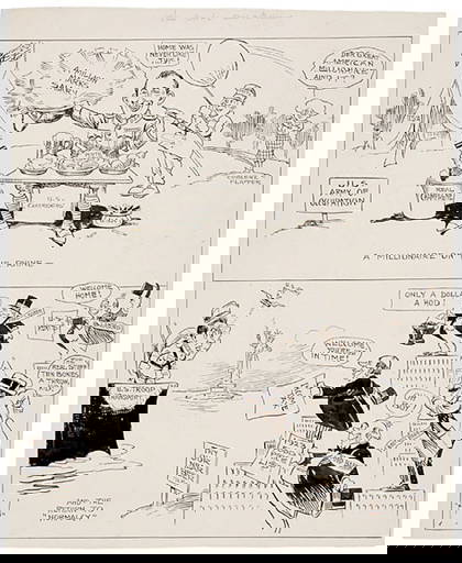 Wwi Political Cartoon Artwork By Norman