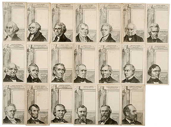 578: c. 1880, Presidential Trading Cards