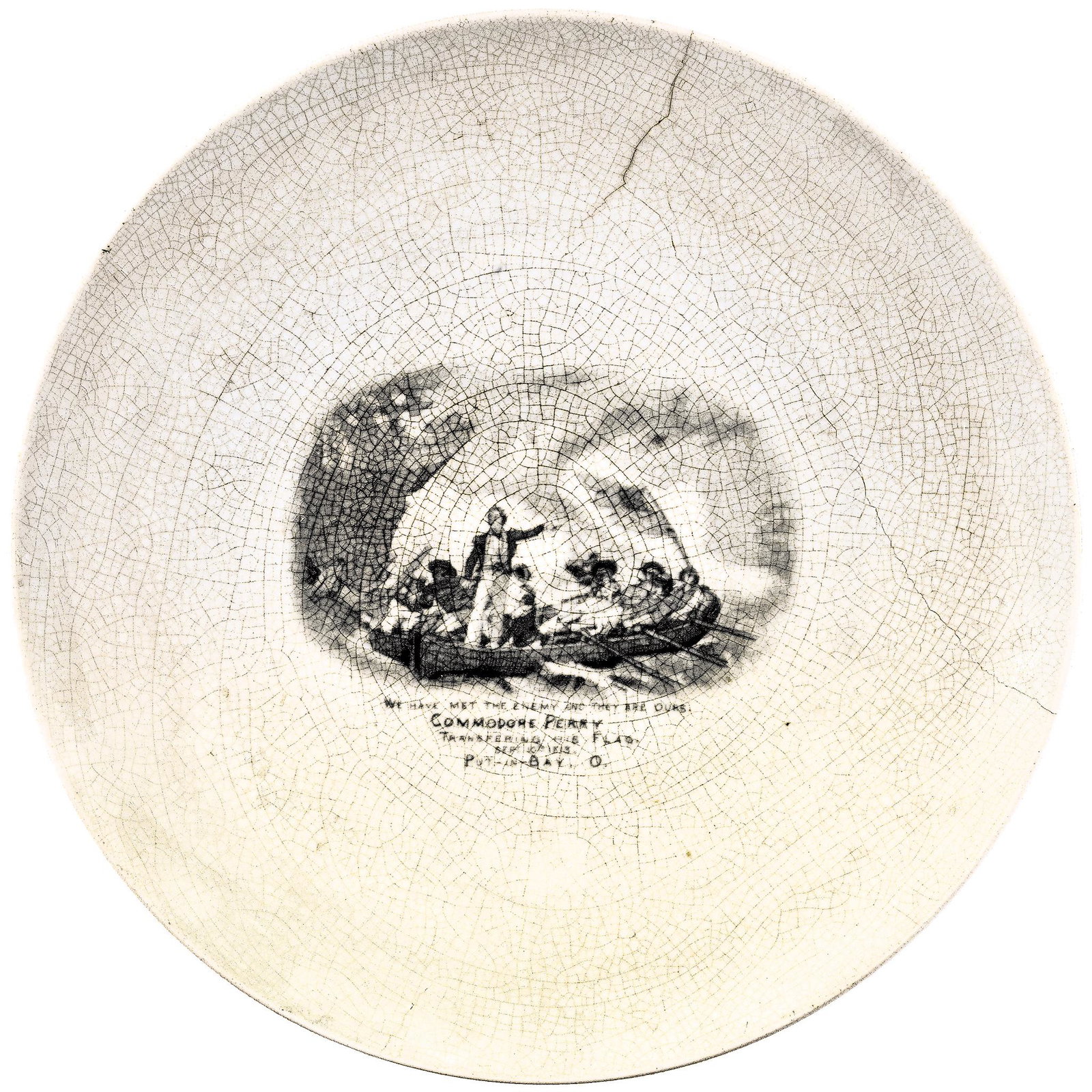 Commodore Perry Battle Of Lake Erie Victory Plate