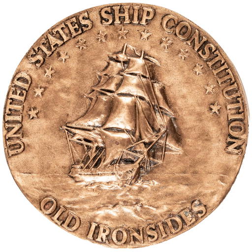 Superb USS Constitution Metal Plaque with Display (#0196) on Jul 16 ...