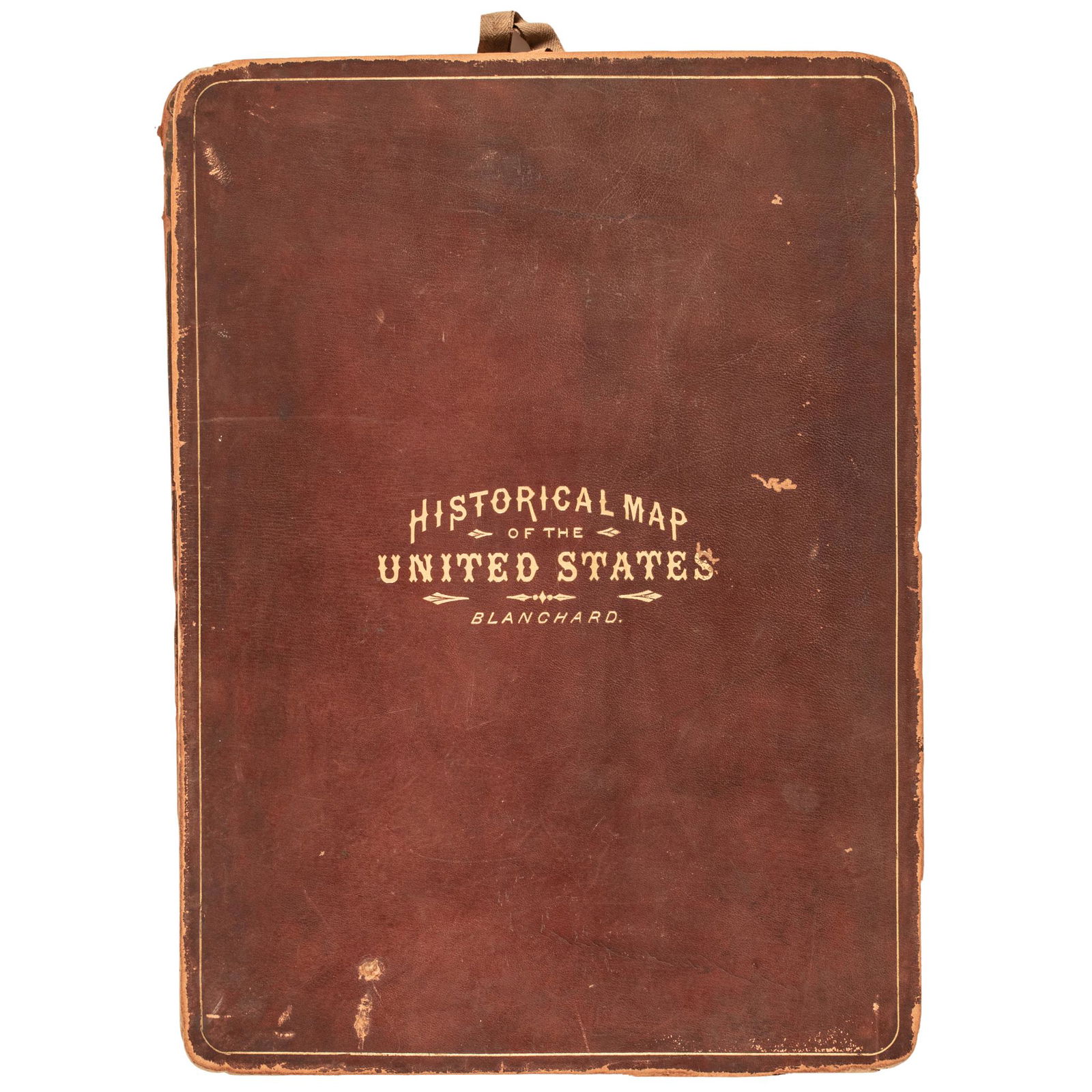 Huge 1876 Historical Map Of The U.s. By Blanchard