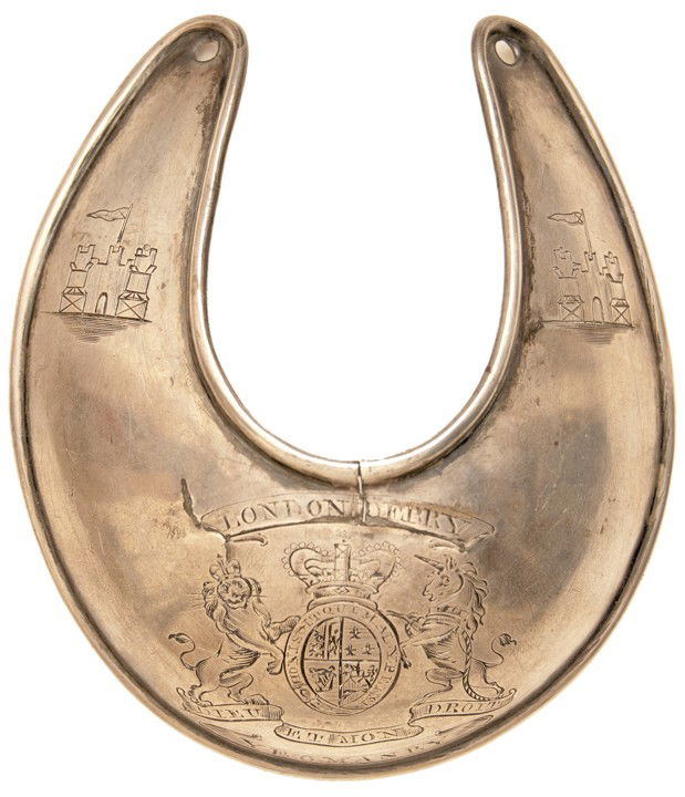 Silver British Military Gorget, C. 1760 1780