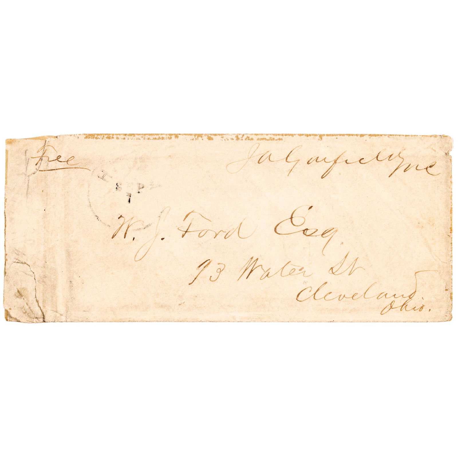 JAMES A. GARFIELD Signature Member of Congress Handwritten Free Franked ...