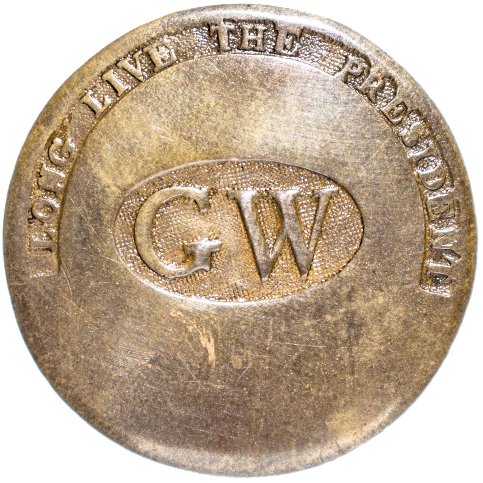 (1789) Washington Inaugural Button G W In Oval With Its Original Shank ...
