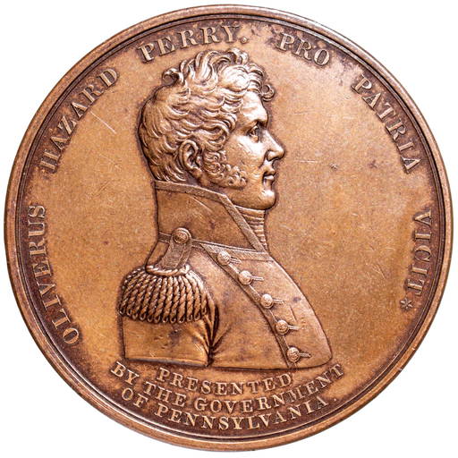 Master Commandant Oliver H. Perry / Battle Of Lake Erie Medal, By ...