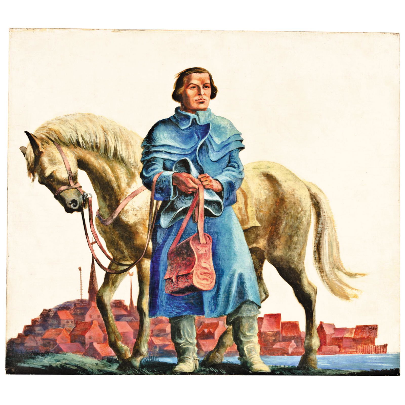 C. 1946 Americas Paul Revere Oil Painting Original Cover Artwork By ...