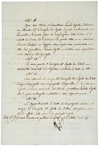Napoleon Bonaparte, Document Signed, 1809