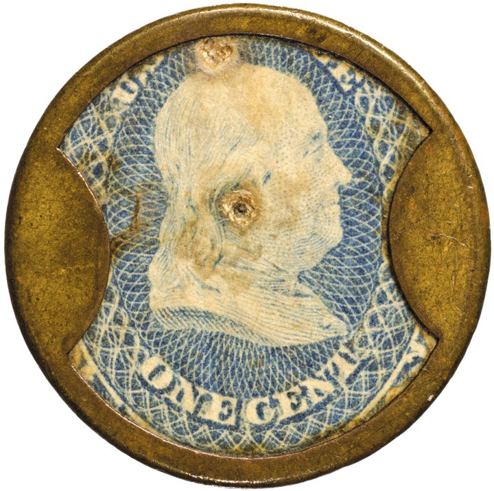 Encased Postage Stamps, EP-1, 1 Cent, AERATED BREAD