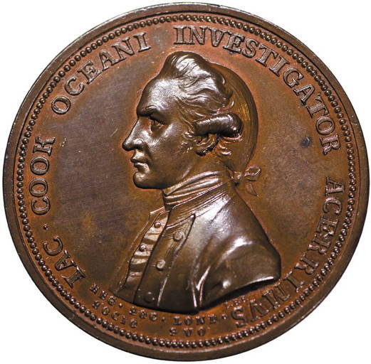 “1776” Captain James Cook Medal By L. Pingo