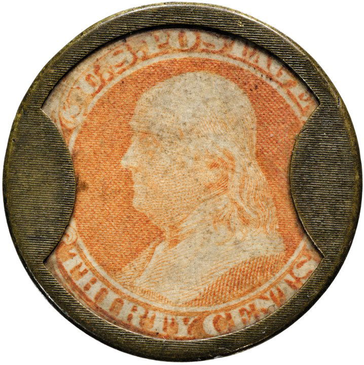 Encased Postage Stamp, EP-179, 30¢, J. GAULT, Ribbe - Jul 15, 2012 | Early American History ...